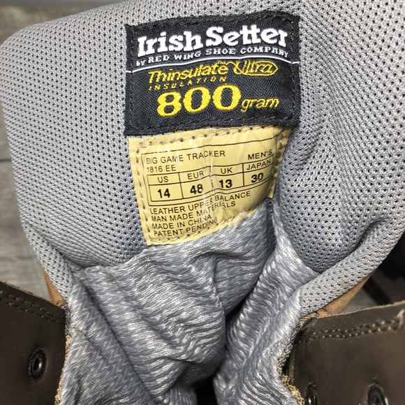 Irish Setter | Shoes | Red Wing Irish Setter 816 Big Game Tracker 80 ...